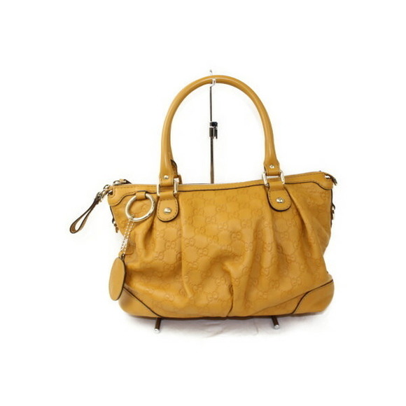 Gucci | Bags | Gucci Diamante 2way Bag Leather Canvas Yellow | Poshmark